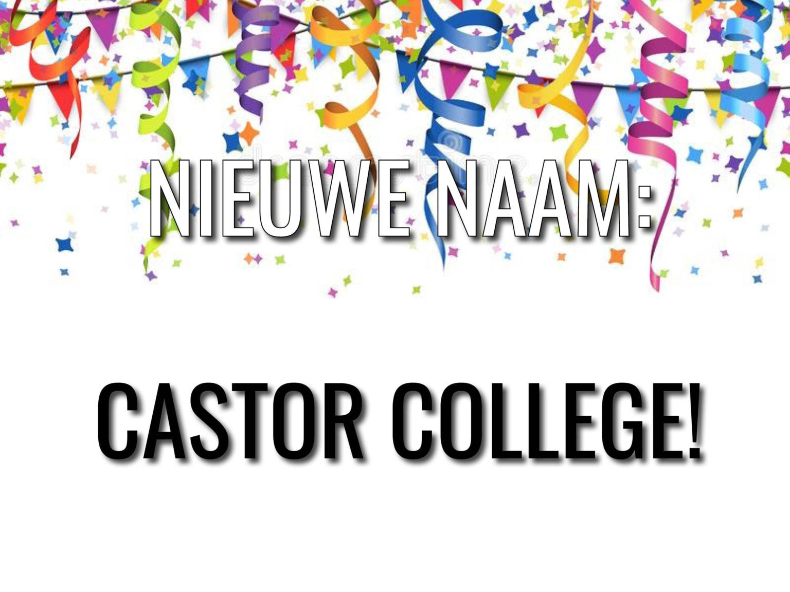 Nieuwe naam bekend: Castor College! | Castor College – mavo-havo ...